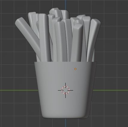 simple french fries free 3D model | CGTrader