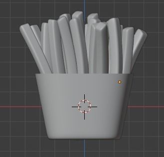simple french fries free 3D model | CGTrader