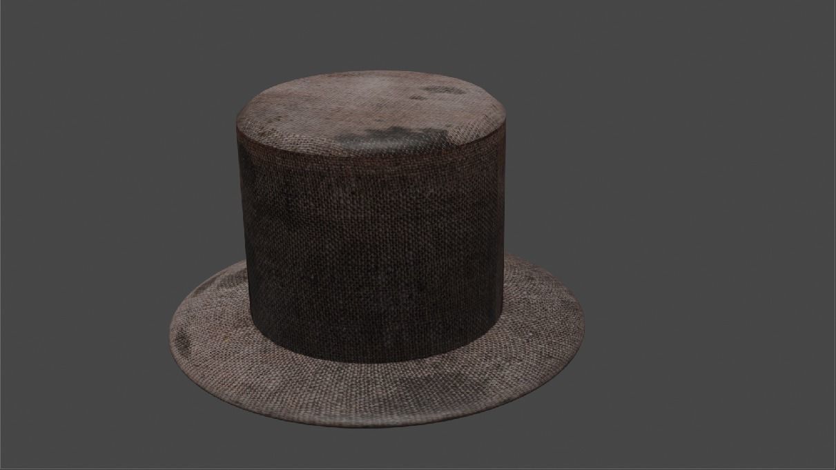 3D model Dirty Top HaT VR / AR / low-poly | CGTrader