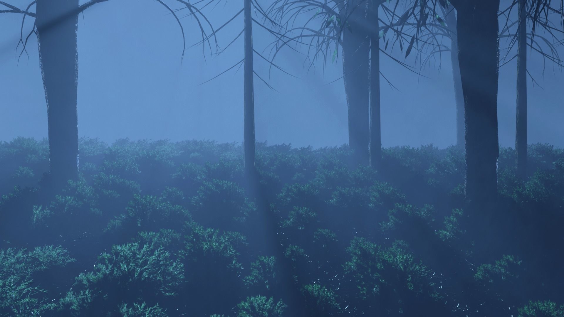 3D model Dark Forest Animation VR / AR / low-poly | CGTrader