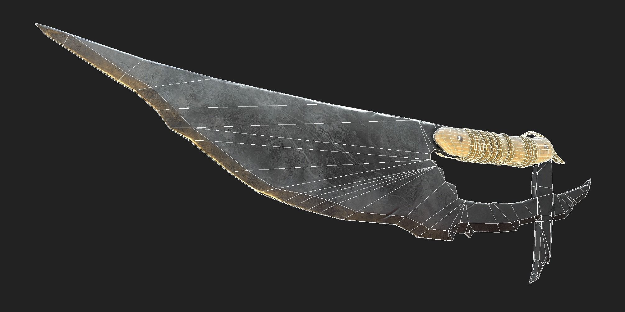 3D model Fantasy Blade VR / AR / low-poly | CGTrader