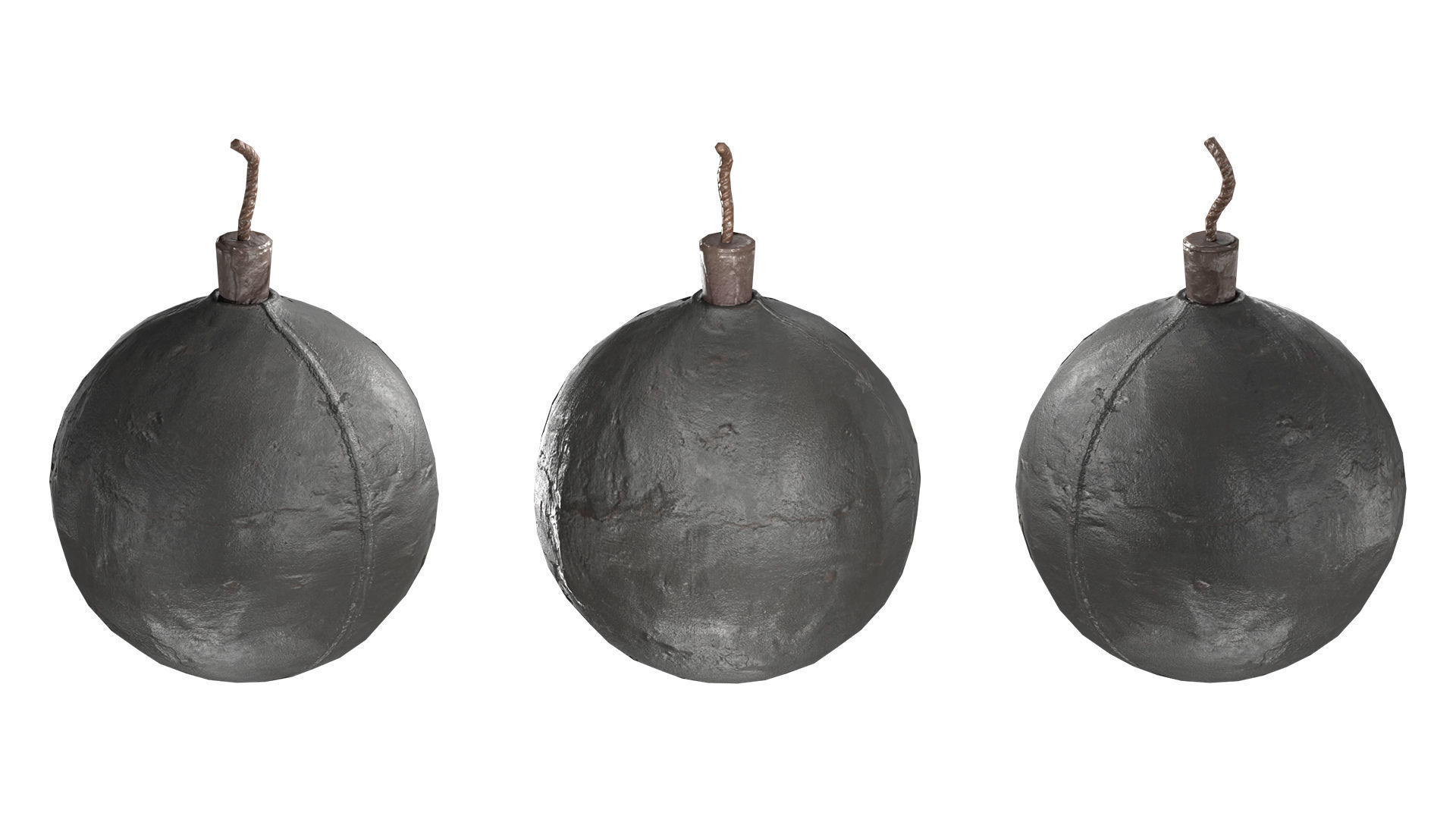 3D model MILITARY Game Ready 18th Century Hand Mortar VR / AR / low ...