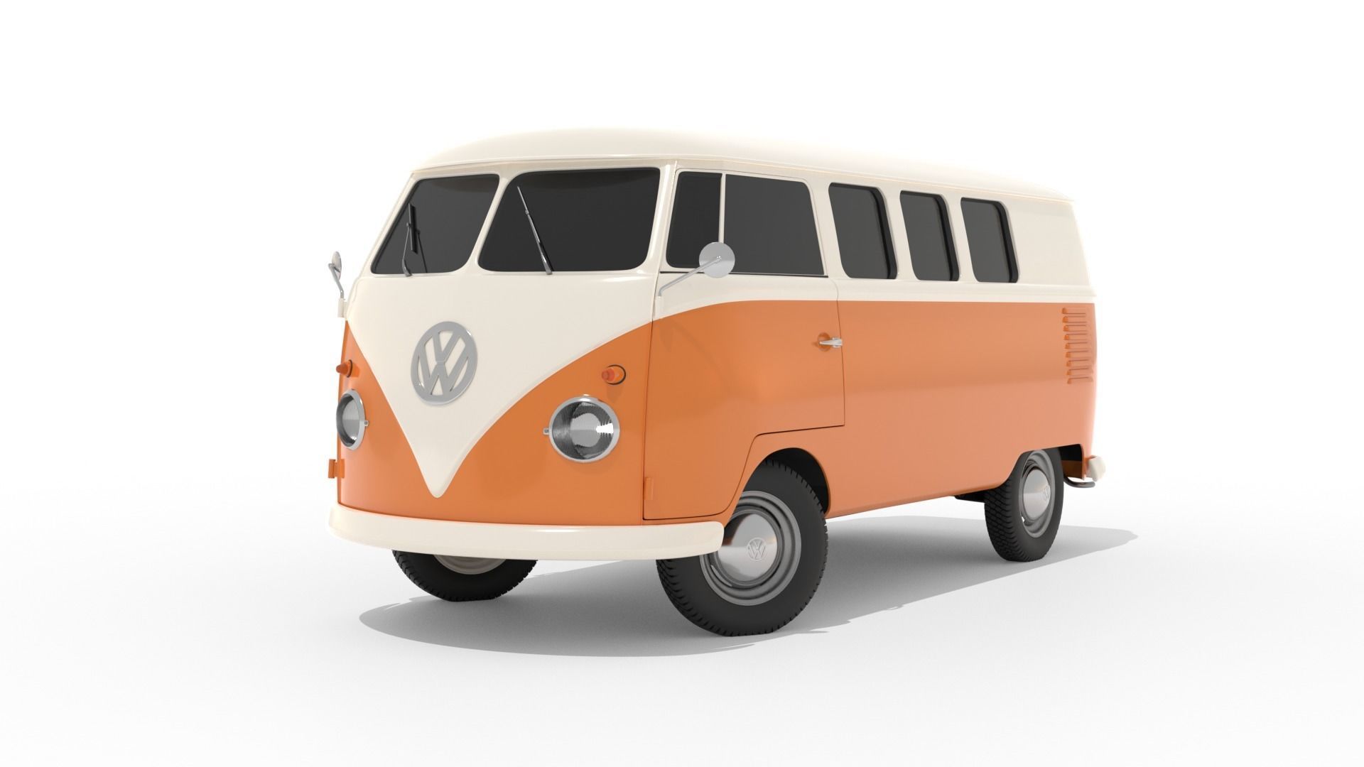 Volkswagen Transporter T1 - Bus 3D model | CGTrader