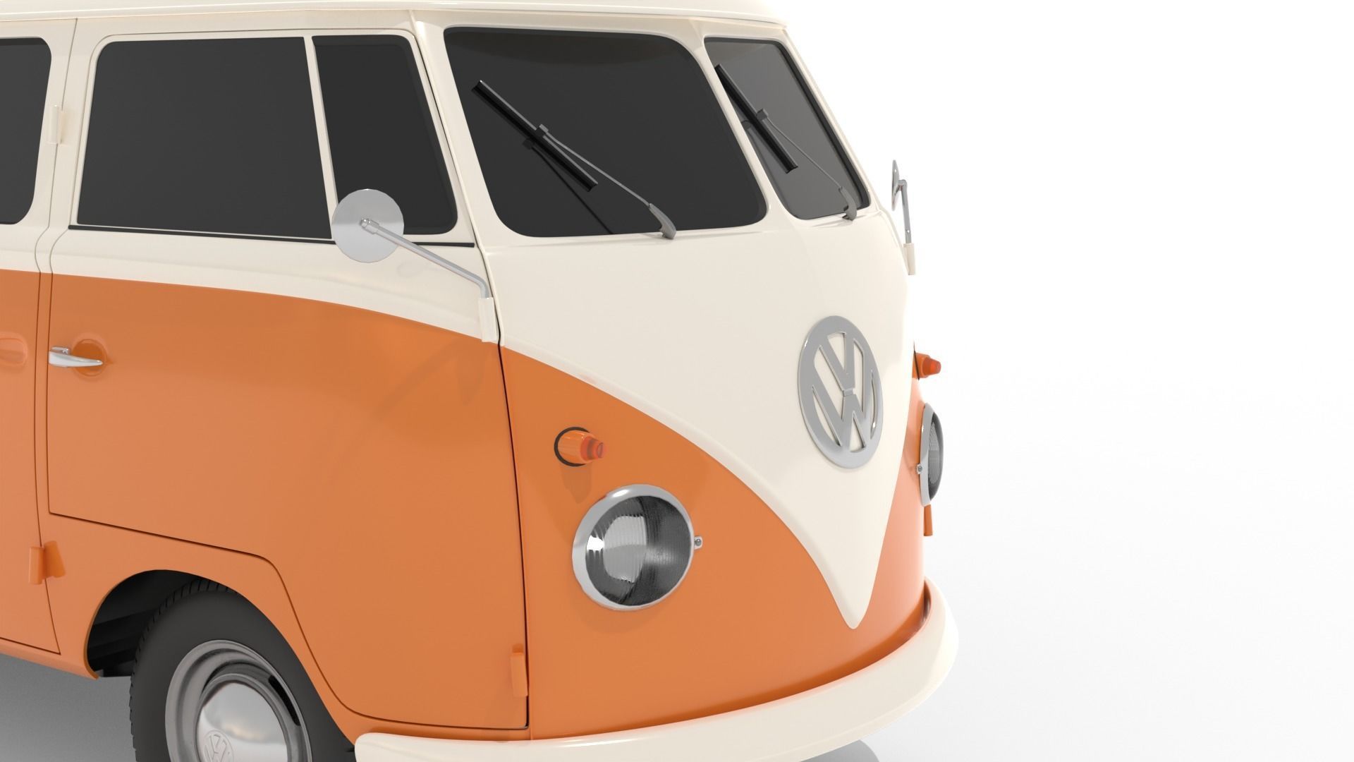 Volkswagen Transporter T1 - Bus 3D model | CGTrader