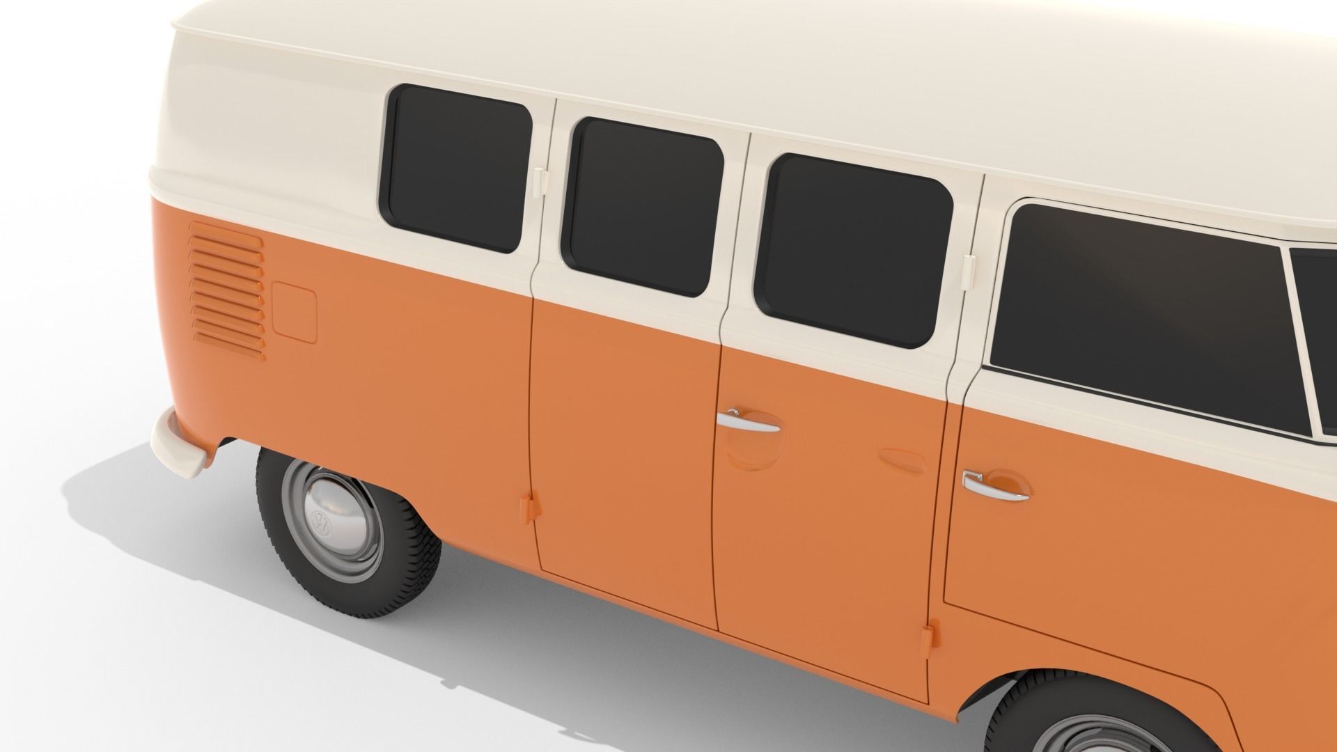 Volkswagen Transporter T1 - Bus 3D model | CGTrader