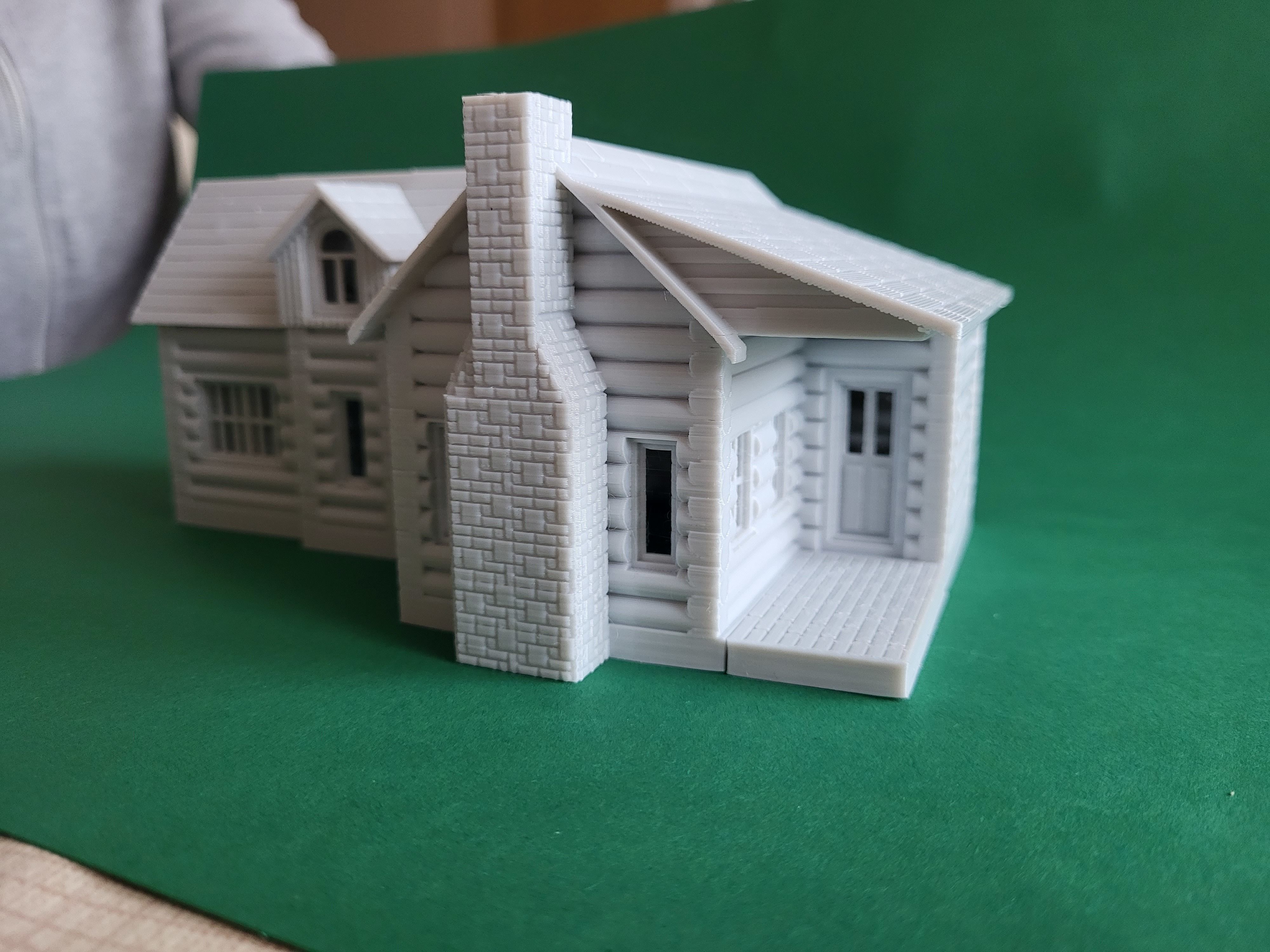 Log cabin house 3D model 3D printable | CGTrader