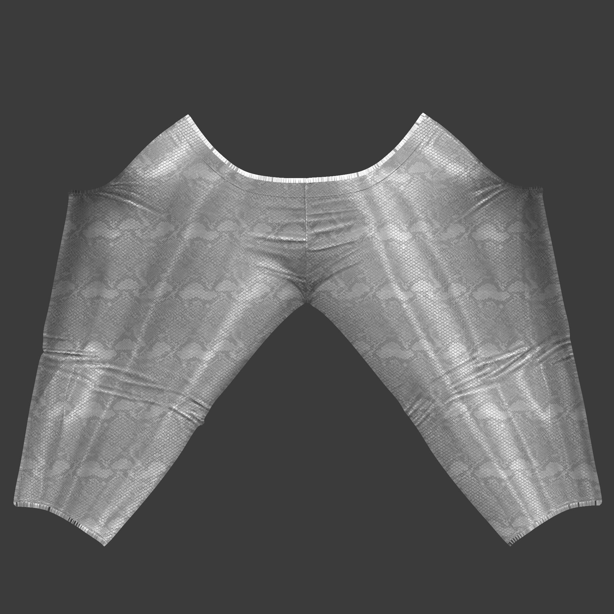 3D model Shiny Metallic Blue Stylish Club Pants VR / AR / low-poly ...