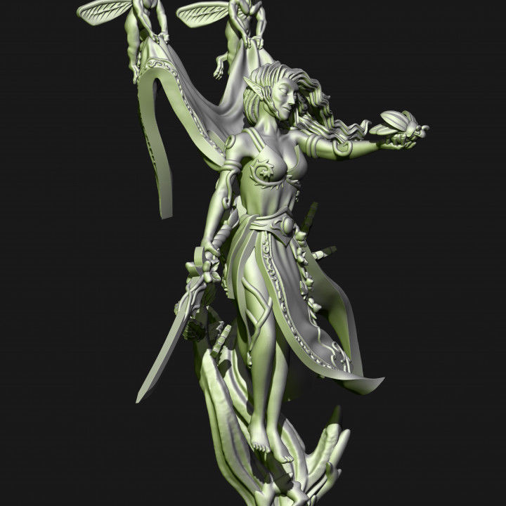 Wood elves mage 3D model 3D printable | CGTrader