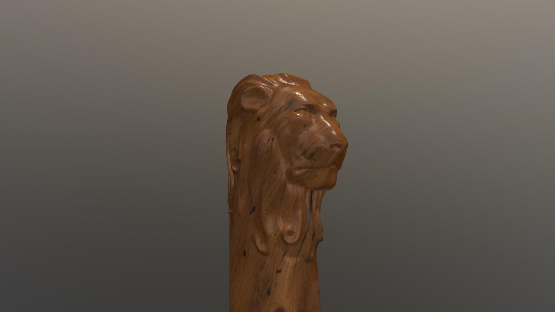 Lion Head Knife Handle 3D model 3D printable | CGTrader