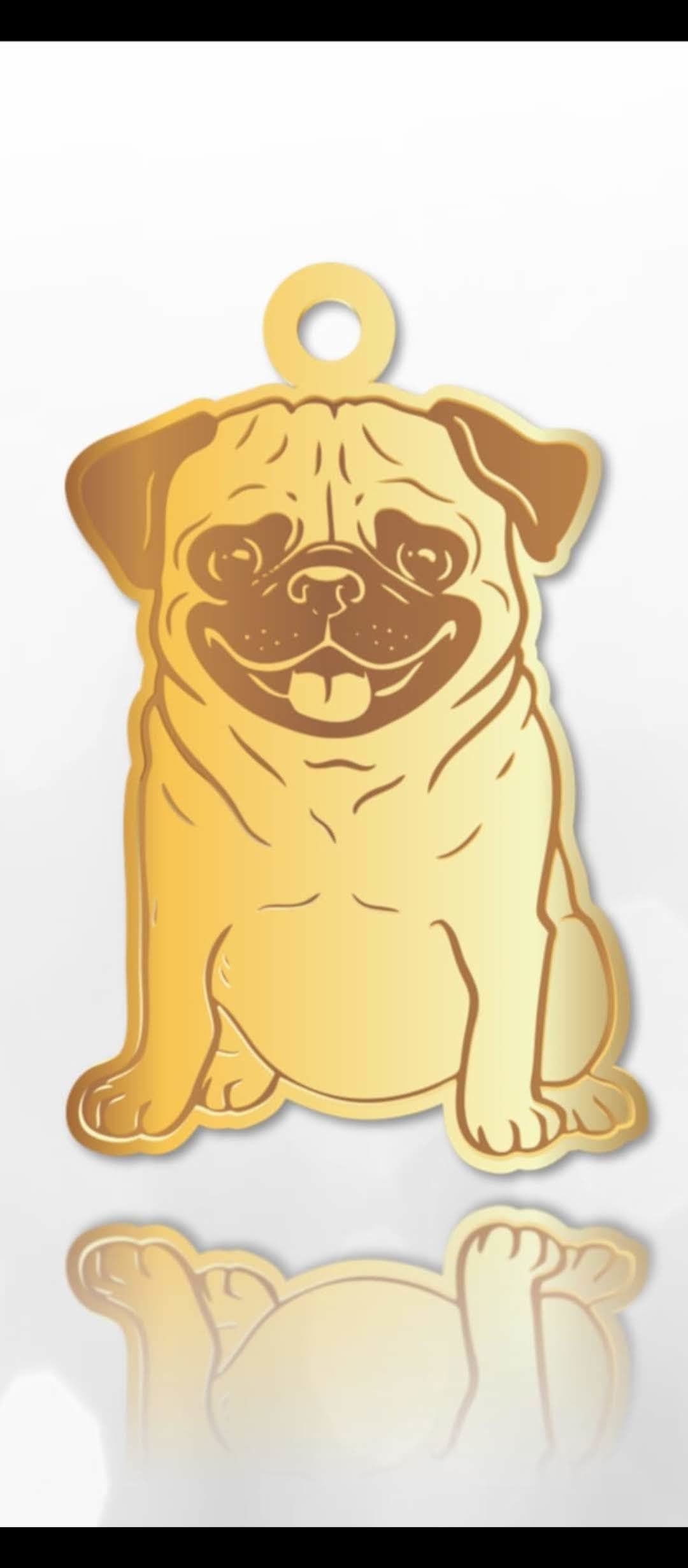 laser cut budog pendant 3D model | CGTrader