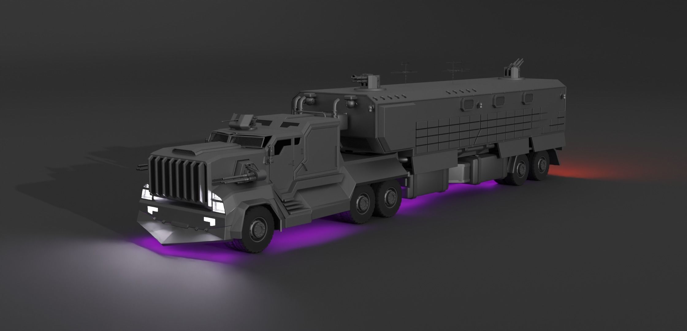 Sci fi semi-truck sci-fi truck 3D model | CGTrader