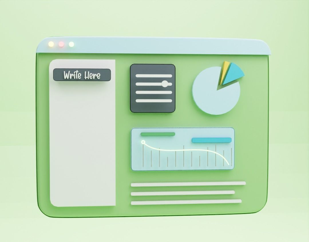 UI Frame Illustration 3D model | CGTrader