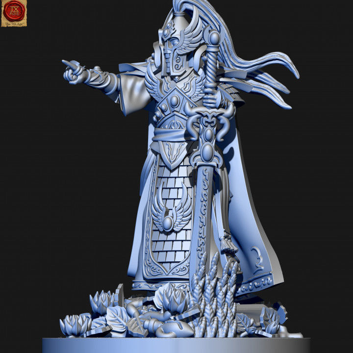 Highborne elves sword master lord 3D model 3D printable | CGTrader