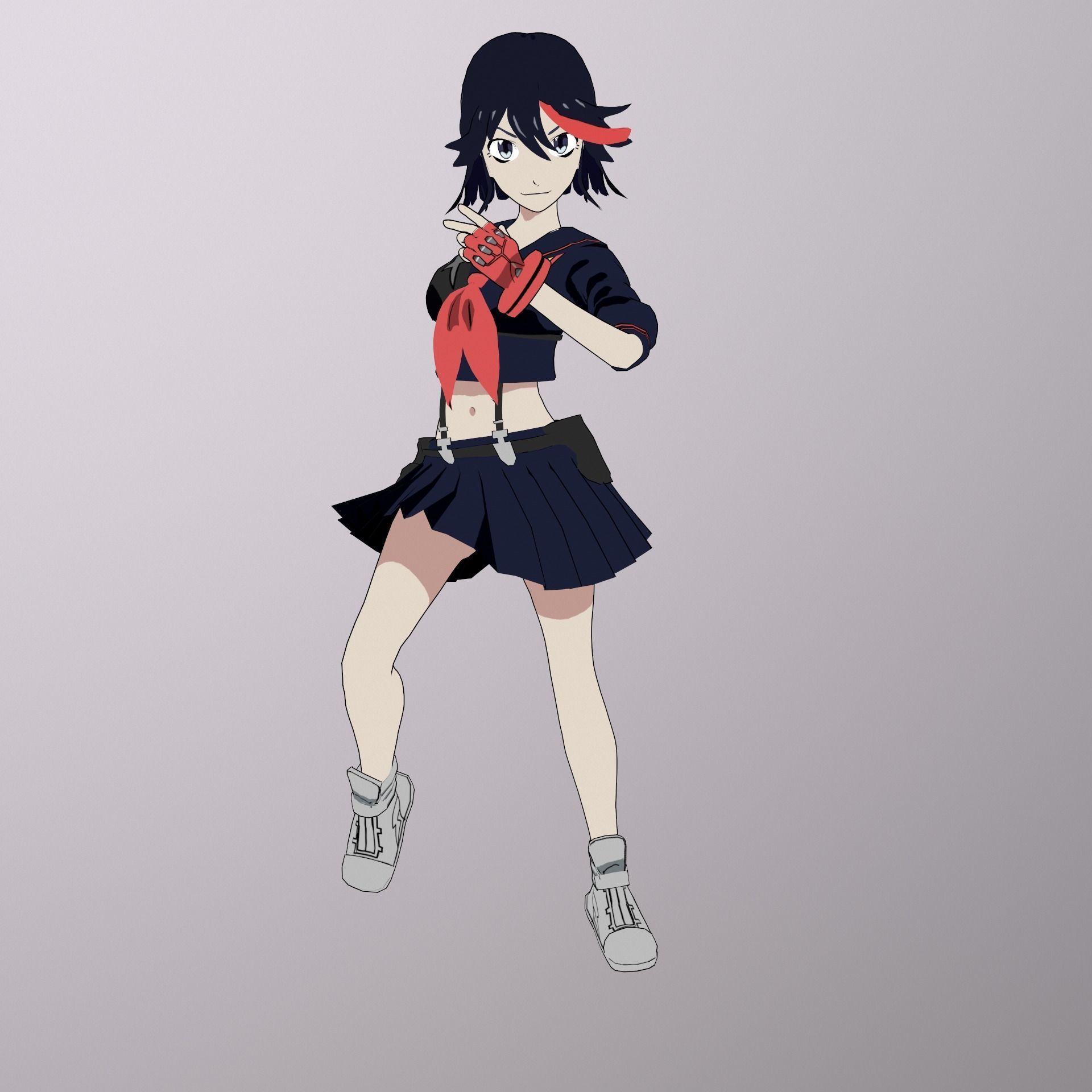 3D model Ryuko Matoi- Kill la Kill VR / AR / low-poly | CGTrader
