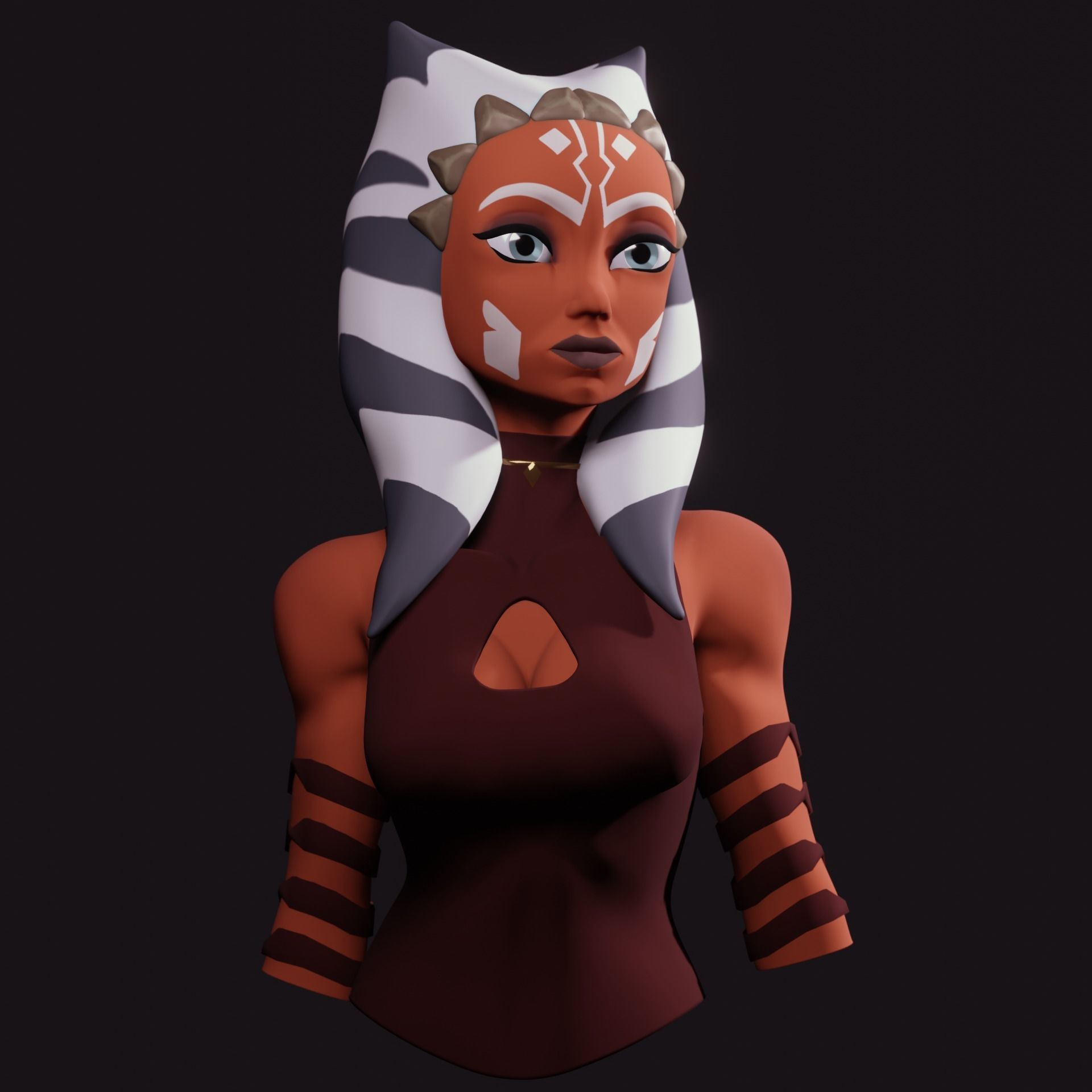Ahsoka Tano 3D model 3D printable | CGTrader