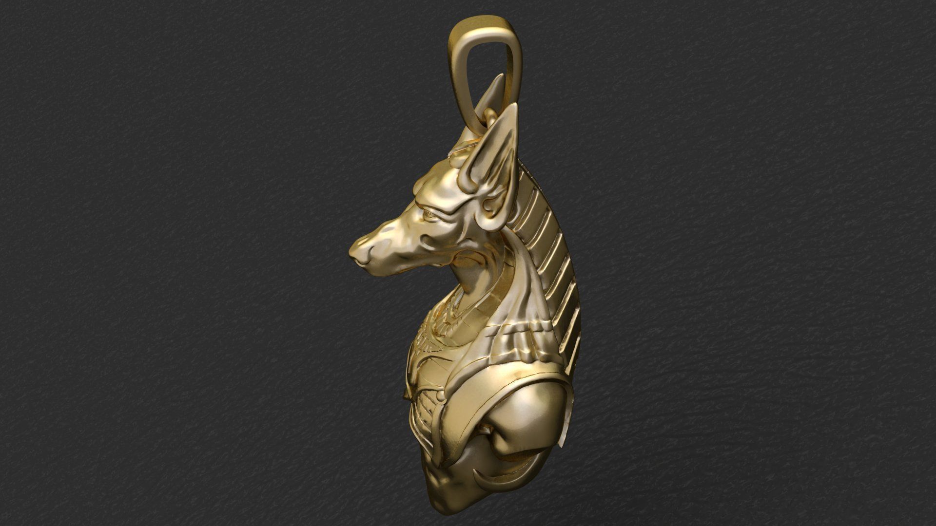 Egypt Pendant Anubis God 3D model 3D printable | CGTrader