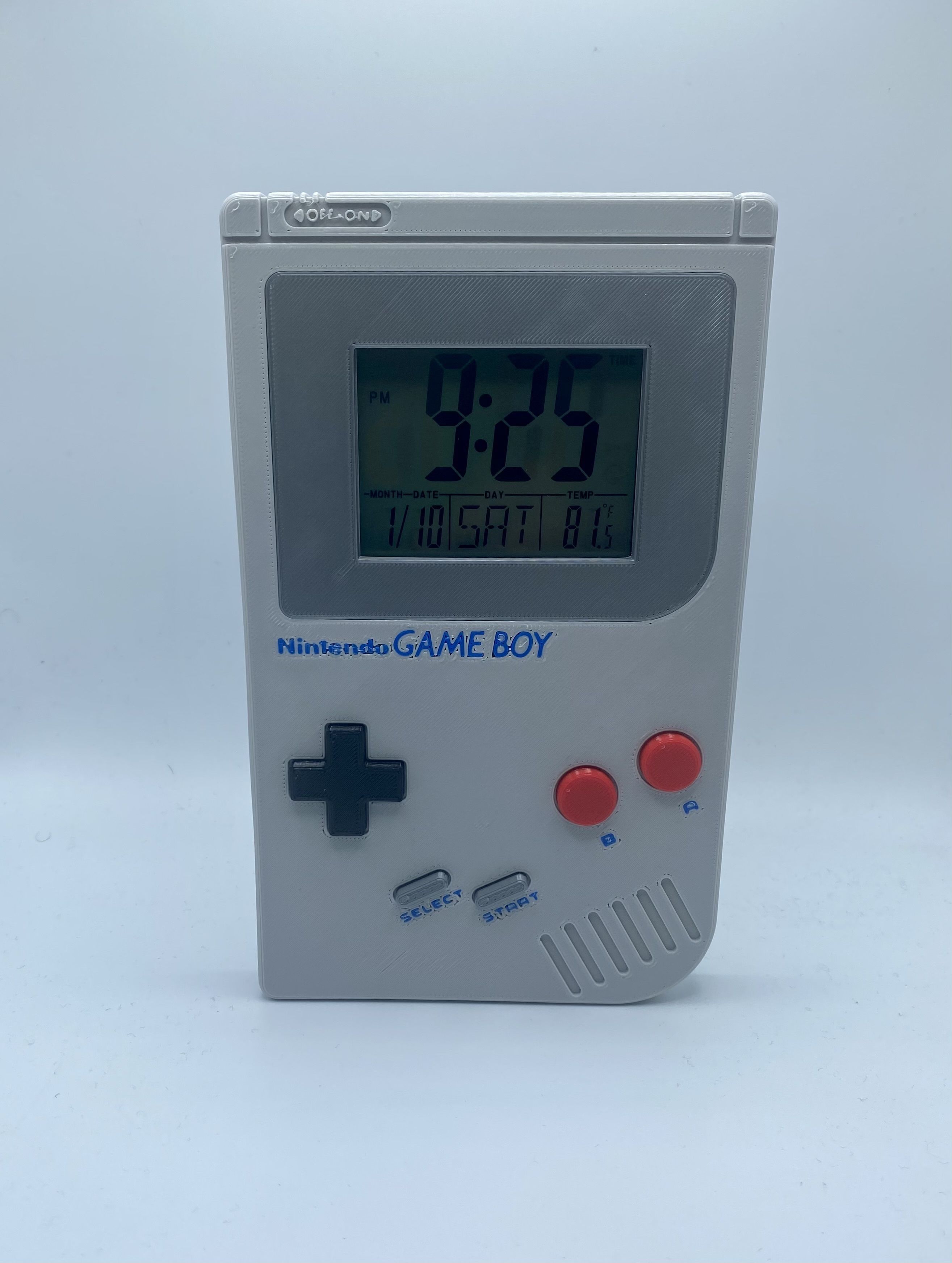 Nintendo Gameboy Clock multi material and single color 3D model 3D ...