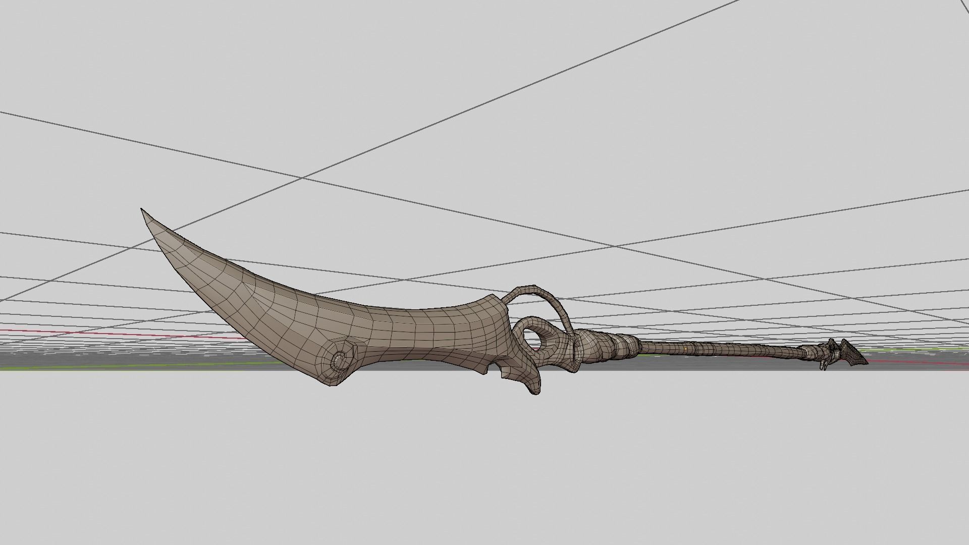 3D model Lowpoly Stylized Spear - Game-Ready - BPR VR / AR / low-poly ...