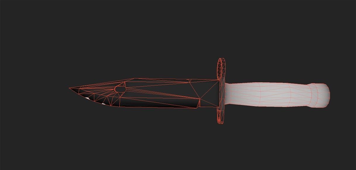 3D model Modern Knife 2 VR / AR / low-poly | CGTrader