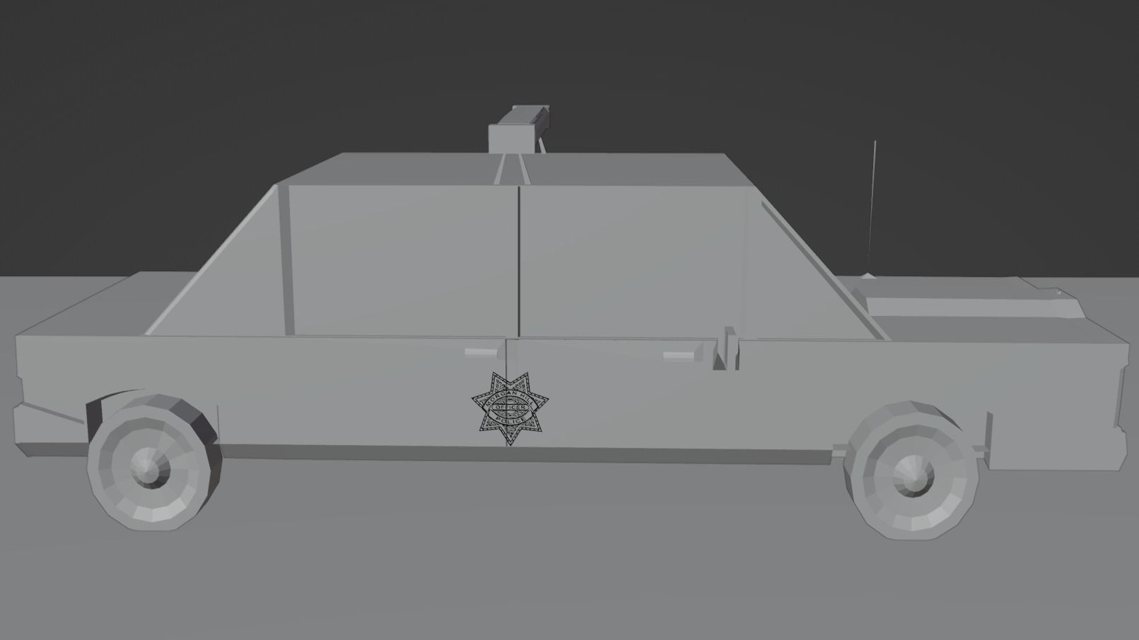 Low-poly cop car 1990 Ford Crown Victoria free VR / AR / low-poly 3D ...