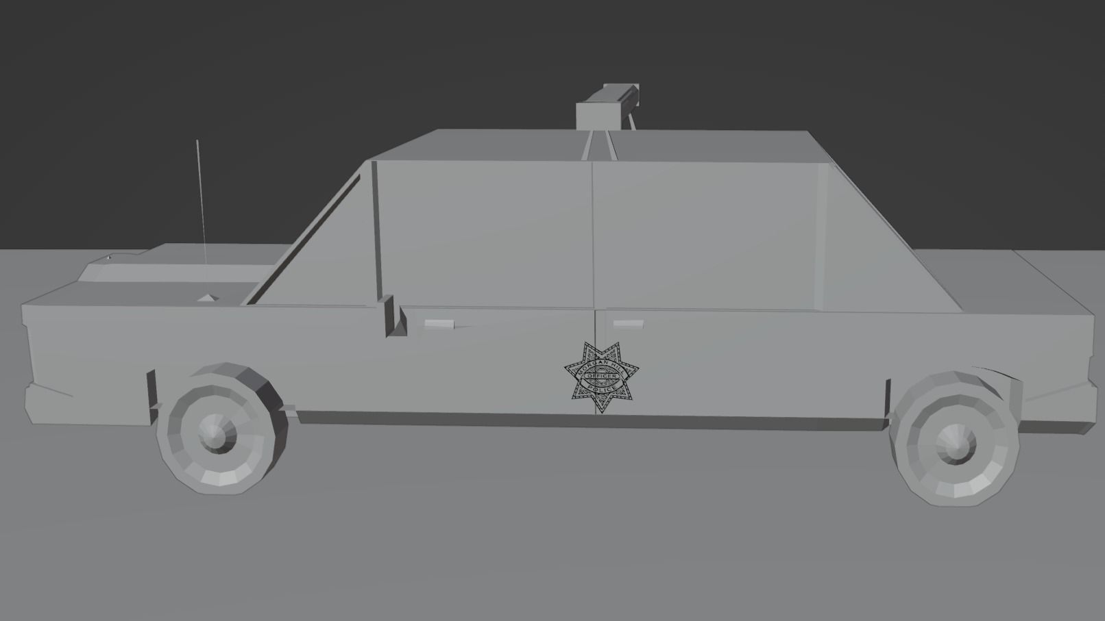 Low-poly cop car 1990 Ford Crown Victoria free VR / AR / low-poly 3D ...