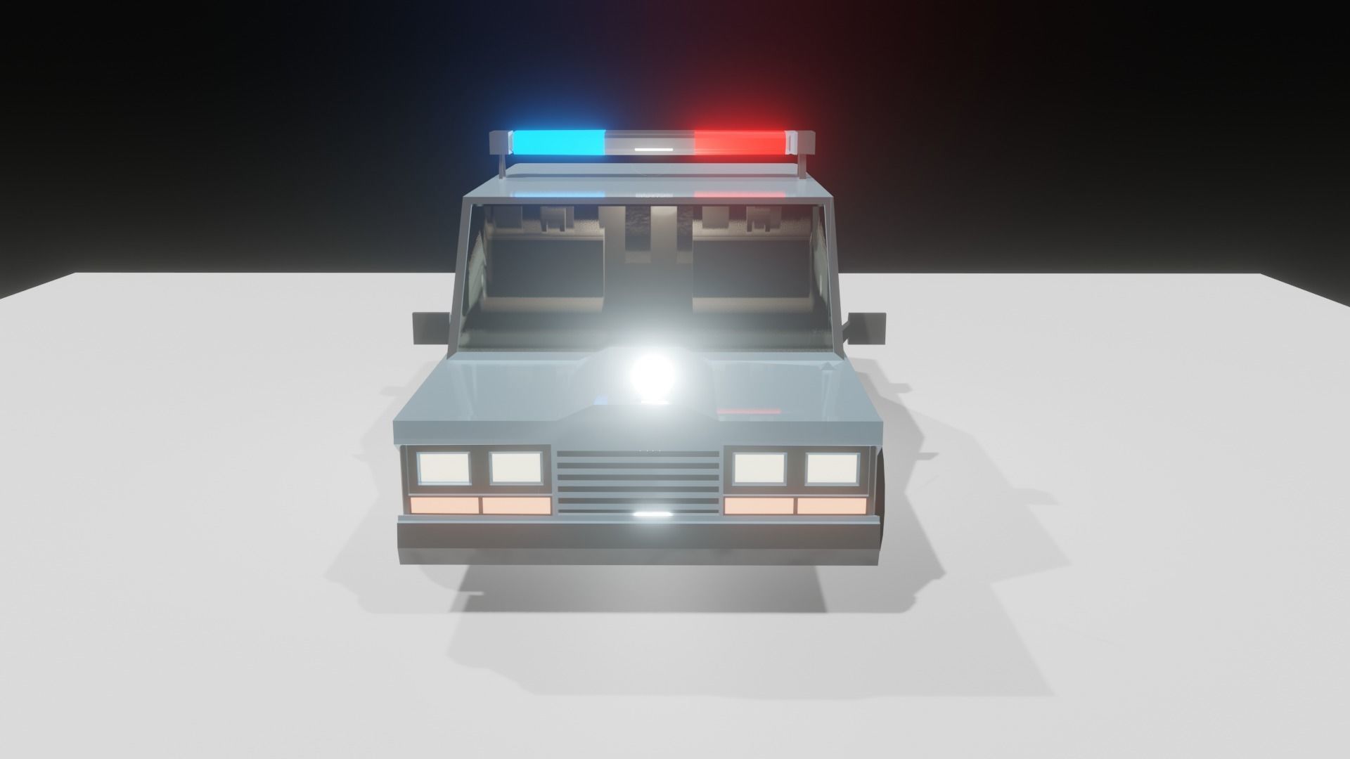 Low-poly cop car 1990 Ford Crown Victoria free VR / AR / low-poly 3D ...