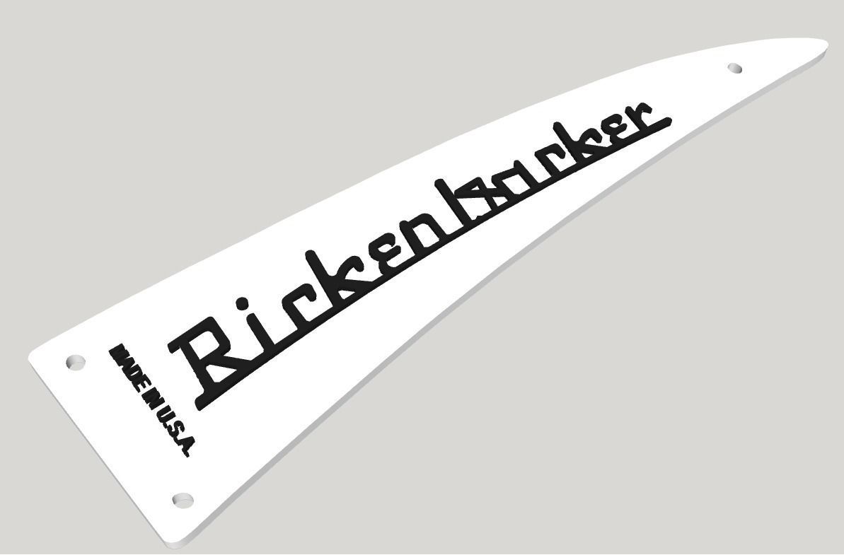 Rickenbacker Logo for Replacement Guitar Replacement 3D model 3D ...