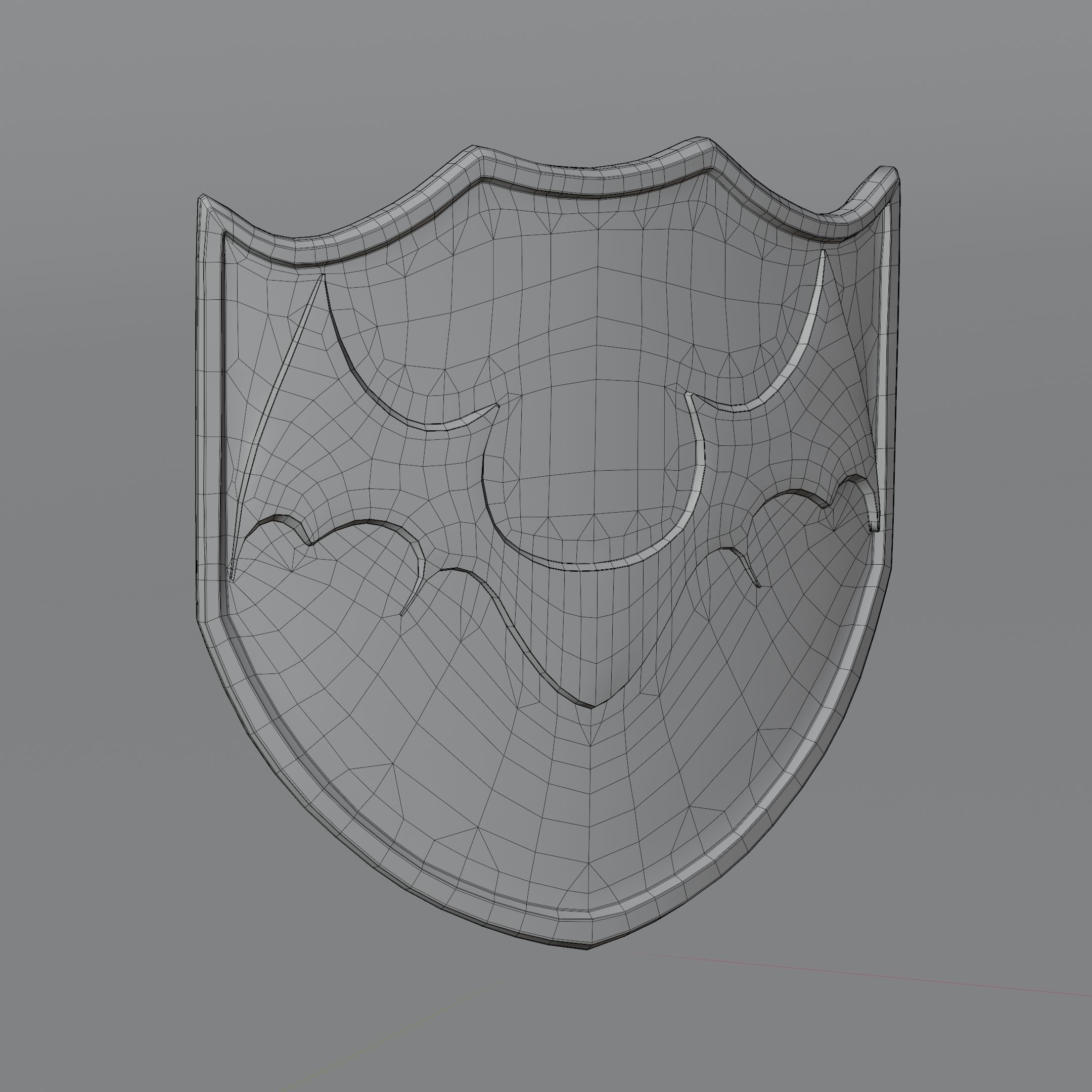 3D model Bat Shield VR / AR / low-poly | CGTrader