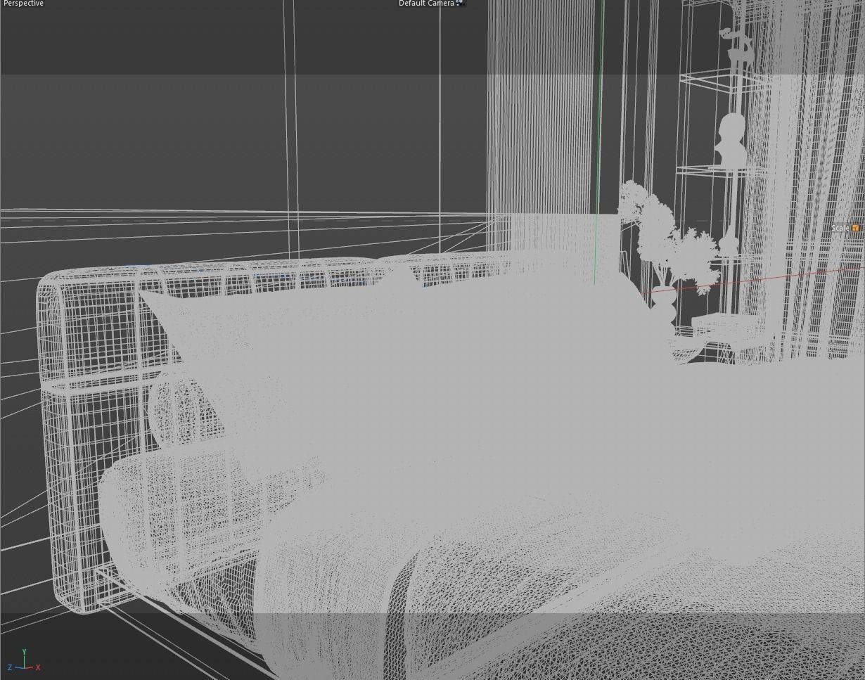 Cozy Bedroom Interior Scene for Cinema 4D and Redshift Render 3D model | CGTrader