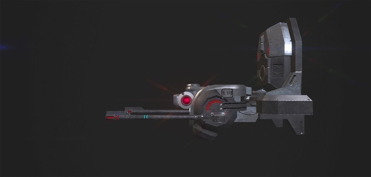 3D model SCI FI AA CANNON VR / AR / low-poly | CGTrader