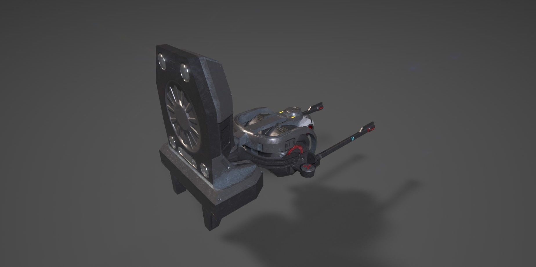 3D model SCI FI AA CANNON VR / AR / low-poly | CGTrader
