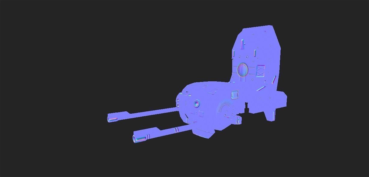 3D model SCI FI AA CANNON VR / AR / low-poly | CGTrader