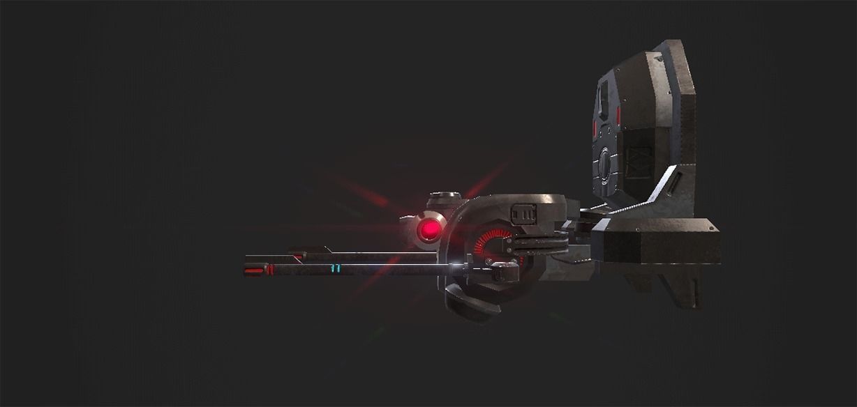 3D model SCI FI AA CANNON VR / AR / low-poly | CGTrader