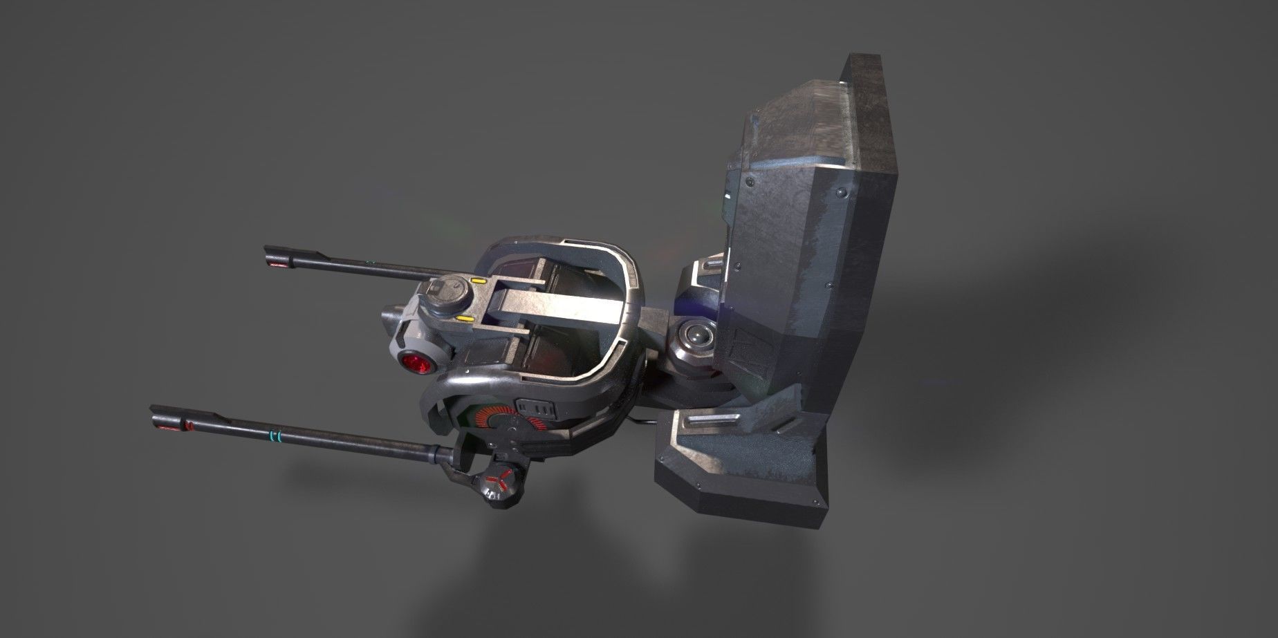 3D model SCI FI AA CANNON VR / AR / low-poly | CGTrader