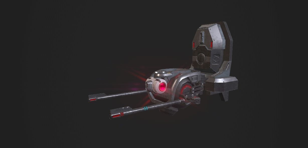 3D model SCI FI AA CANNON VR / AR / low-poly | CGTrader