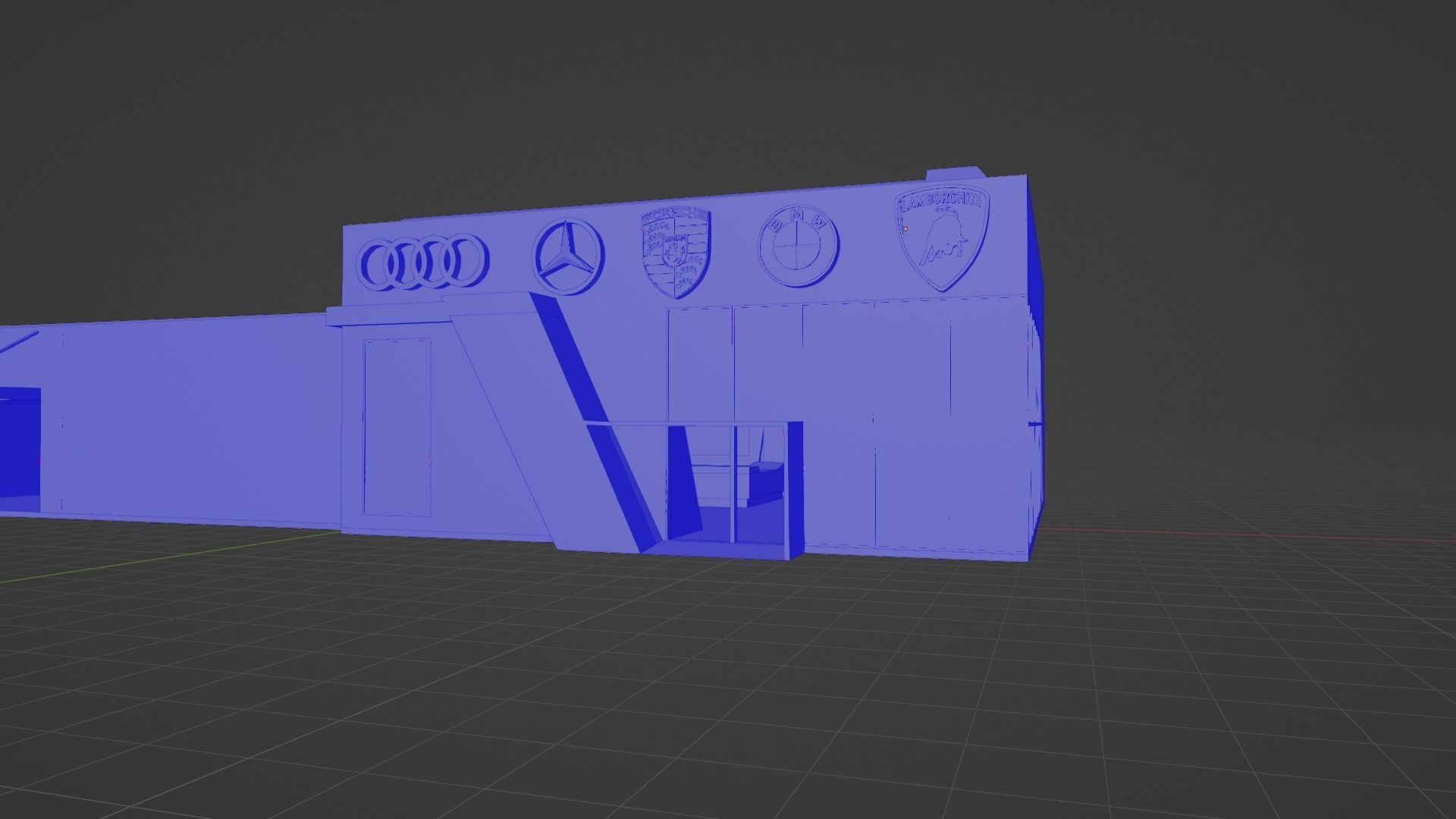 Car dealership free VR / AR / low-poly 3D model | CGTrader
