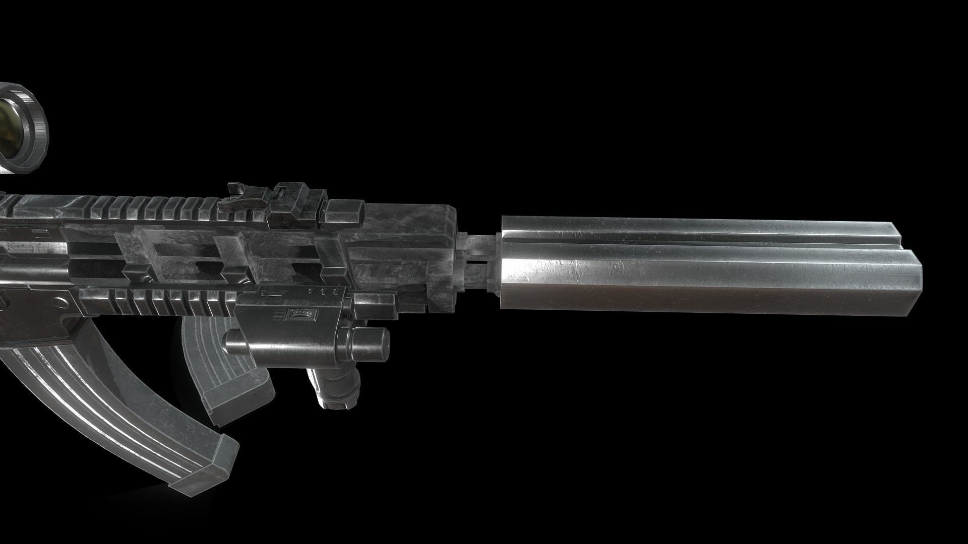 3D model SS2 RZ1 - Assault Rifle VR / AR / low-poly | CGTrader
