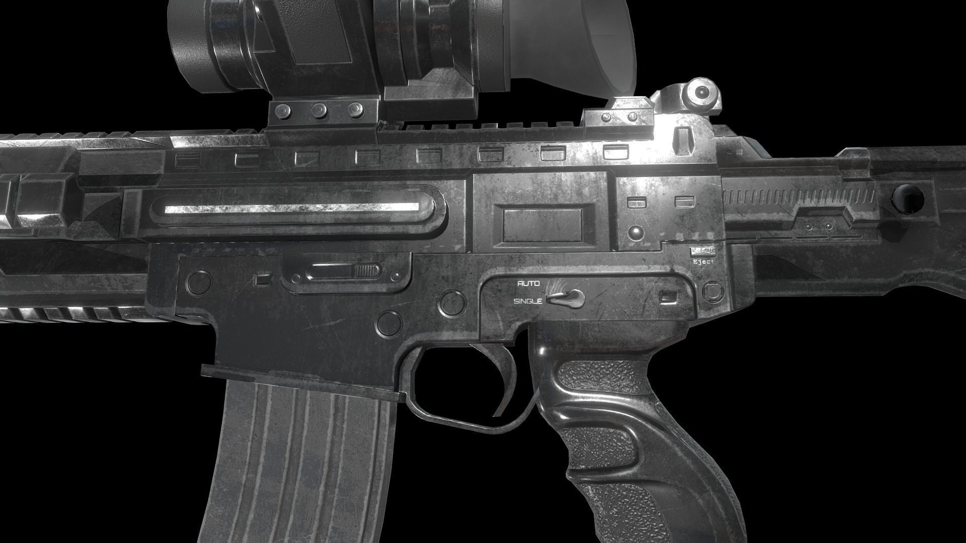3D model SS2 RZ1 - Assault Rifle VR / AR / low-poly | CGTrader