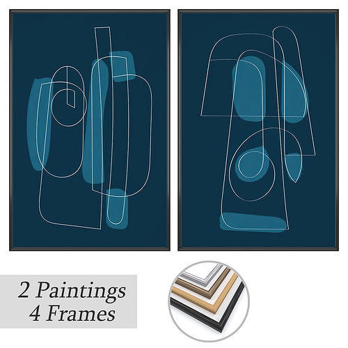 Wall Art Set 3822 3D model | CGTrader