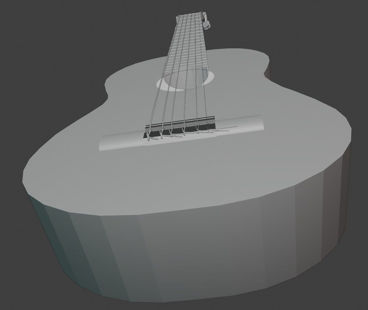 3D model Classical guitar low poly VR / AR / low-poly | CGTrader
