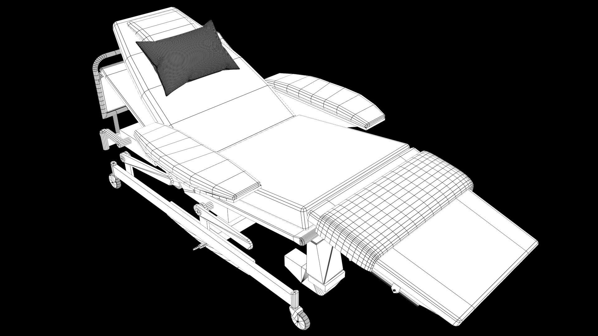 3D model Patient Hospital Bed 3D model VR / AR / low-poly | CGTrader
