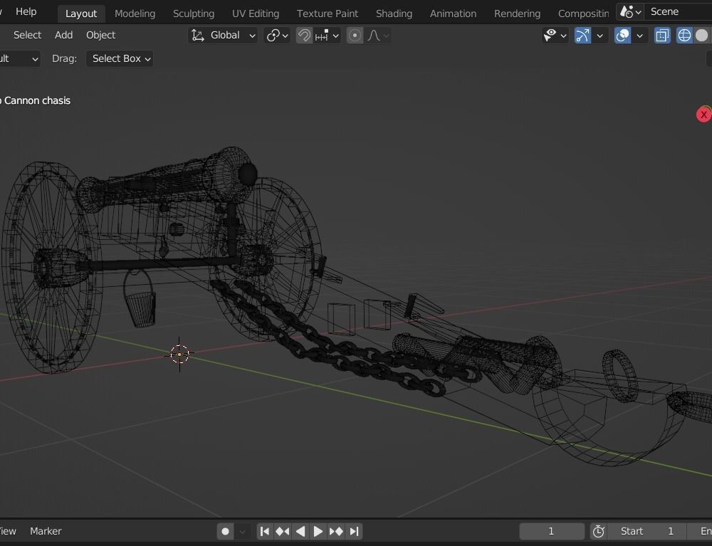 British 9lb Cannon 3D model | CGTrader