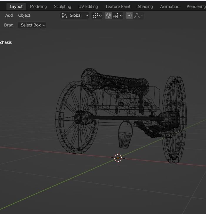 British 9lb Cannon 3D model | CGTrader