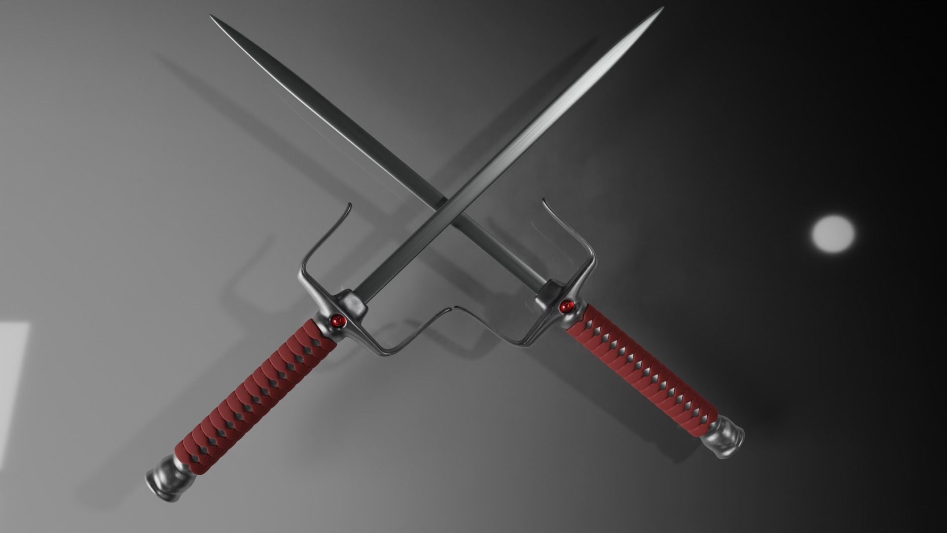 sai weapom 3D model | CGTrader