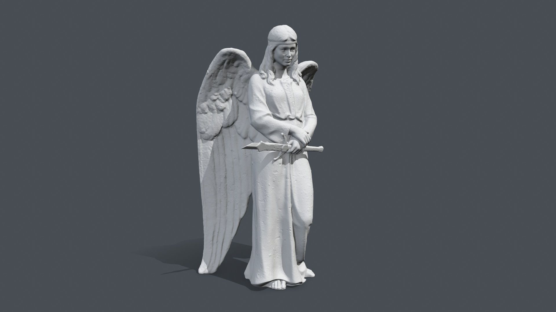 Printable Angel Statue 3D model 3D printable | CGTrader