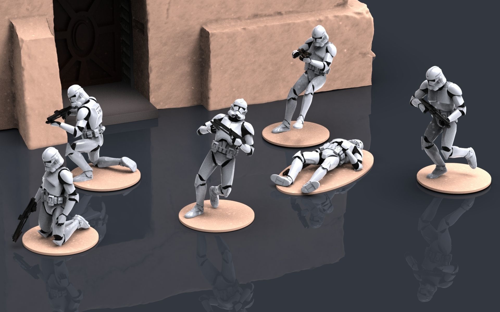 Star wars legion clone trooper pack 3D model 3D printable | CGTrader