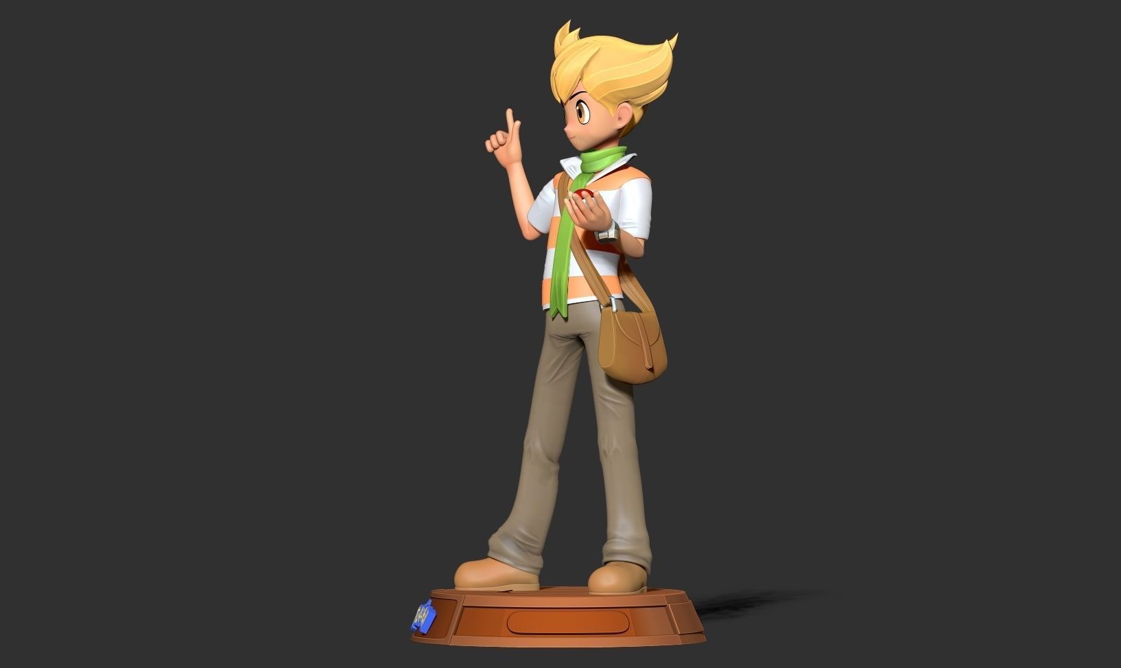 Barry - Pokemon Fanart free 3D model 3D printable | CGTrader