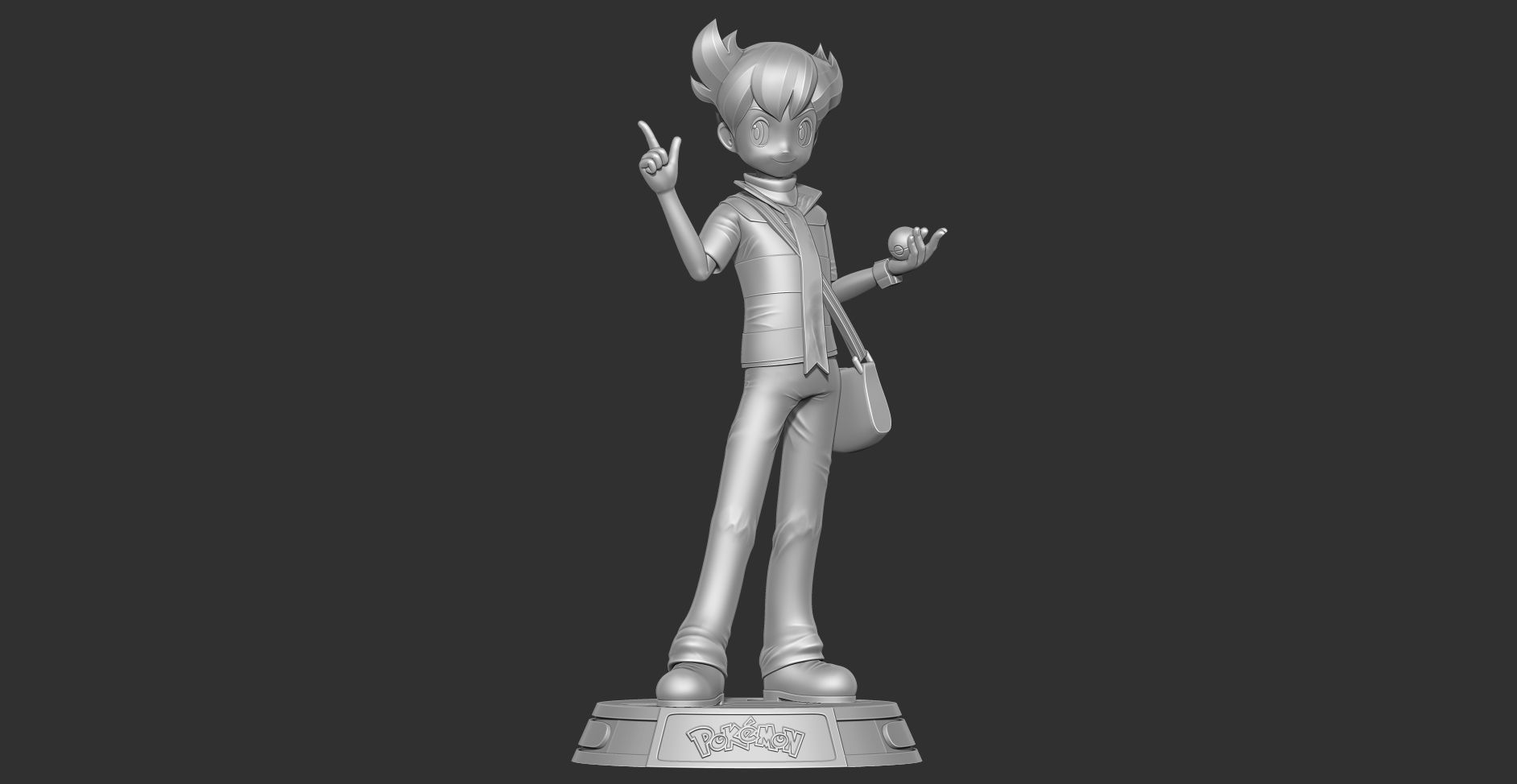 Barry - Pokemon Fanart free 3D model 3D printable | CGTrader