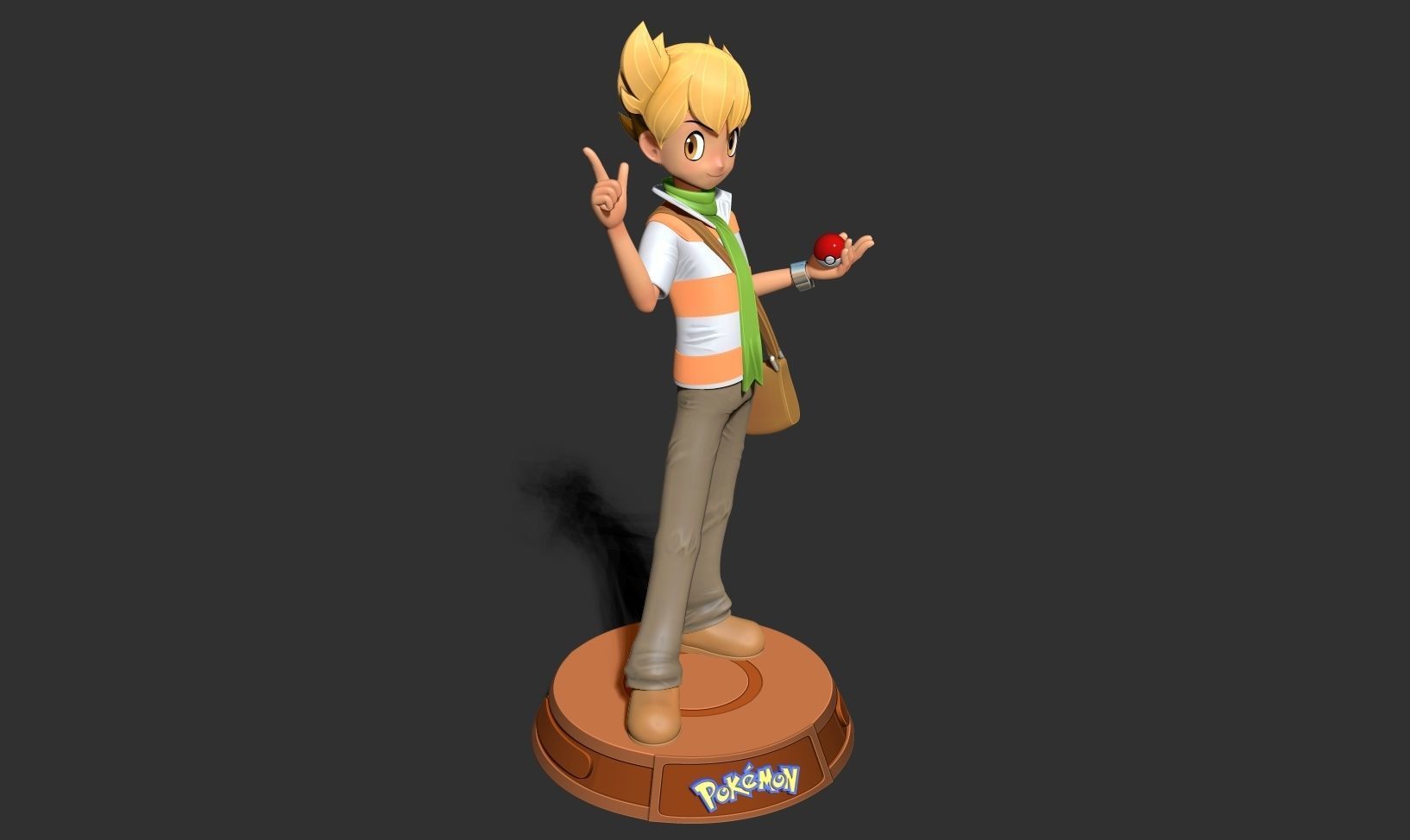 Barry - Pokemon Fanart free 3D model 3D printable | CGTrader