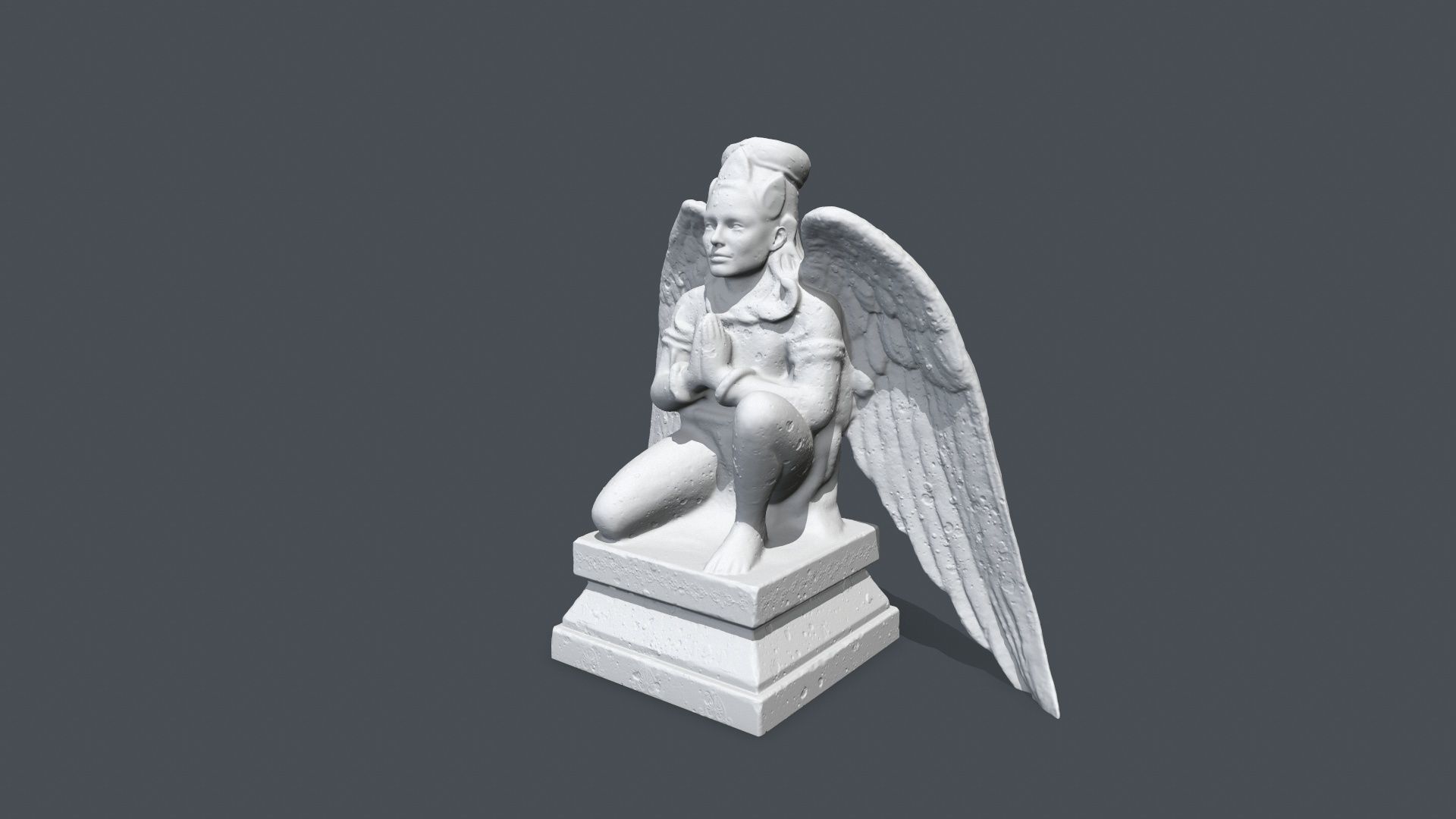 Printable Angel Statue 3D model 3D printable | CGTrader